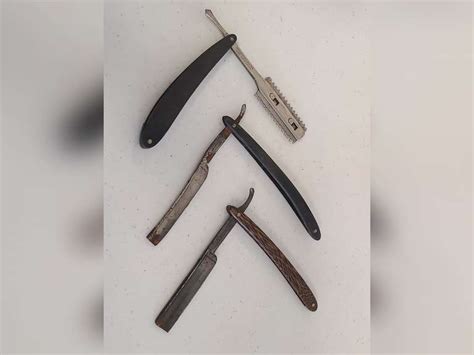 Straight Razors And A Thinner See Pics For Markings Northern