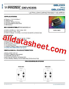GBLC05C 데이터시트 PDF Protek Devices