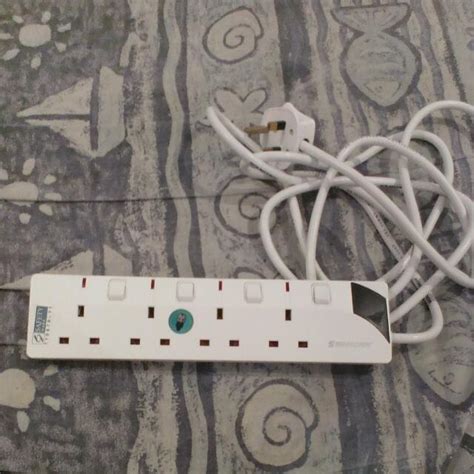 PENDING Multi Plug Extension Cord Computers Tech Parts Accessories Cables Adaptors On