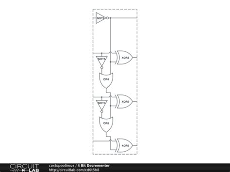 4 Bit Decrementer Circuitlab