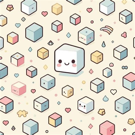 Premium Photo Cubic Seamless Pattern