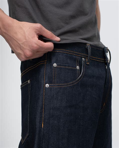 Menes Menes Okayama Raw Selvedge Baggy Jeans Indigo Shop
