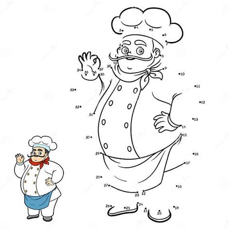 Numbers Game Chef Stock Vector Illustration Of Catering 97426926