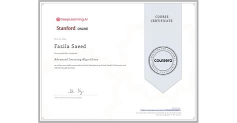 Im Thrilled To Announce That I Have Successfully Completed The Advanced Learning Algorithms