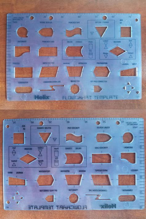 Amazon Com Helix Computer Flowchart Template 08771
