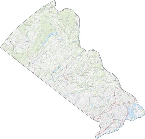 Bucks County Map Pennsylvania Us County Maps