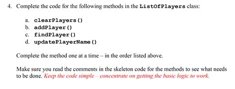 Solved Player X Listofplayers X Compile Undo Cut Copy Paste