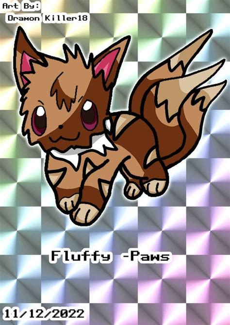 Fluffy Paws Eevee Past Paradox Form By Dramon18k On Deviantart 🌺🦊 R Fakemon