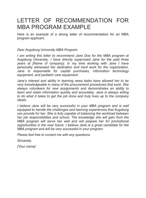 Letter Of Recommendation For Graduate Sc Premium Template