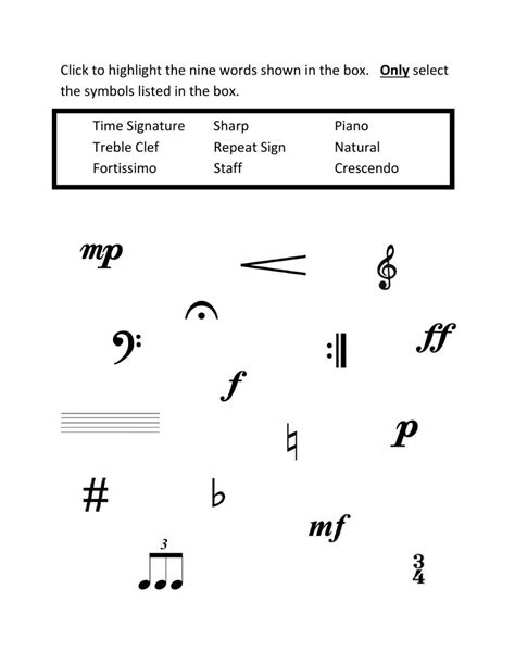 All Piano Symbols