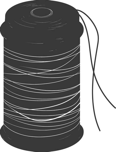 Silhouette Sewing Thread Roll Black Color Only 44638745 Vector Art At Vecteezy