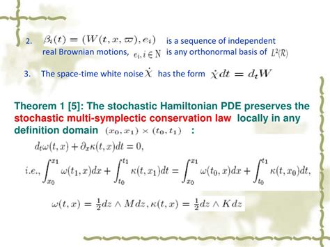 Ppt Multi Symplectic Problems For Stochastic Hamiltonian System