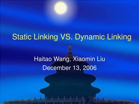 Ppt Static Linking Vs Dynamic Linking Powerpoint Presentation Free