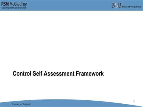 Ppt Operational Risk Management Framework And Control Self Assessment