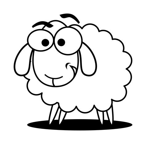 Lamb Clip Art Black And White