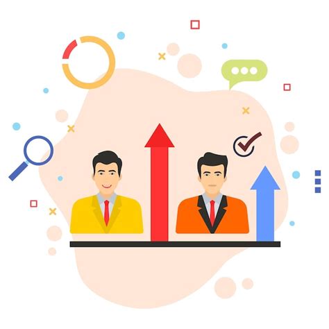 관리 수준 및 지정 개념 Hrm 기호 성능 및 평가 벡터 프리미엄 벡터