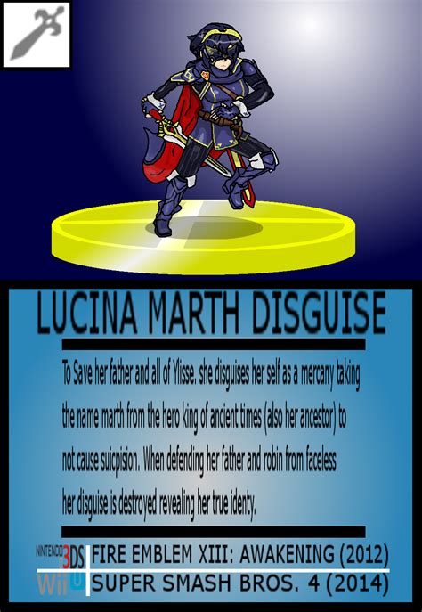 Lucina Marth Disguise Trophy By Kylethehedgehog22 On Deviantart