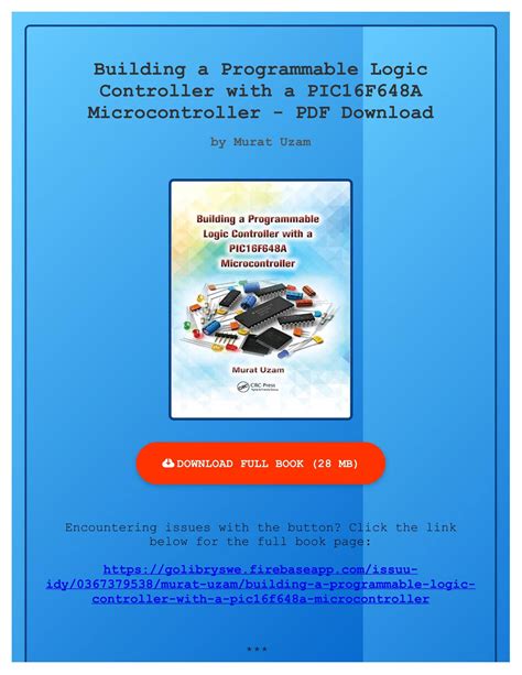 Free Pdf Building A Programmable Logic Controller With A Pic16f648a