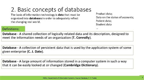 Topic 1 Introduction Database Systems Basic Concepts And