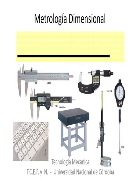 Introducción A La Metrología Dimensional Pdf Medición Sistema