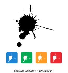 Ink Blob Icon Stock Vector Royalty Free 1073150144 Shutterstock