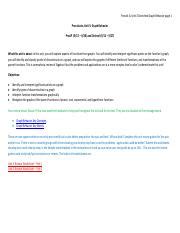 PreCalc A Unit Overview Graph Behavior F Pdf Precalc A Unit Overview Graph Behavior