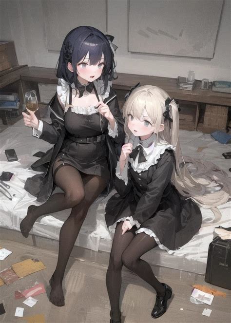 Two Girls Ai Generated Art By Ghostics On Deviantart