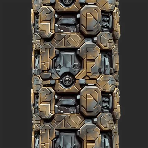 Sci Fi Robotic Seamless Texture