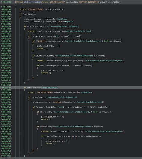 full spectrum event tracing for windows detection in the kernel against