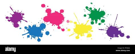 Colorful Ink Blobs Design Stock Vector Image And Art Alamy