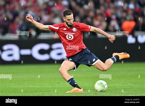 Nabil Bentaleb 6 Of Lille Pictured During The Uefa Conference League