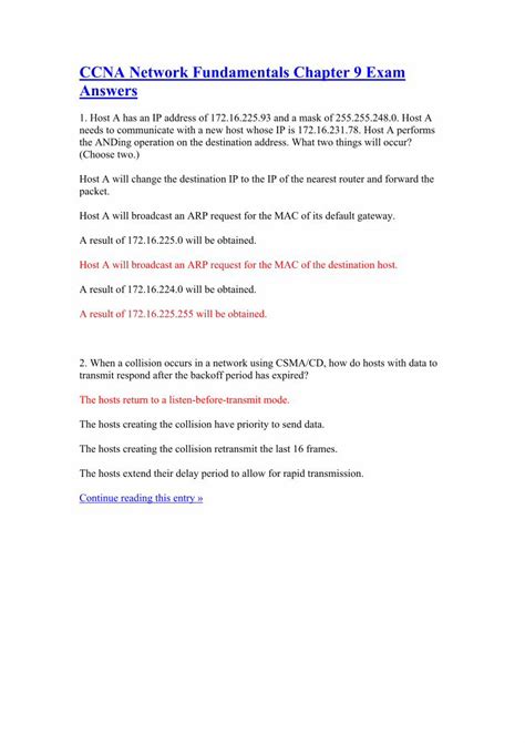 Pdf Ccna Network Fundamentals Chapter 9 Exam Answers Dokumentips