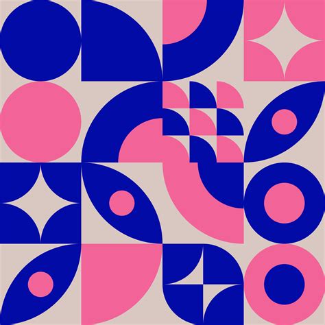 Elegant Neo Geo Pattern Featuring Curved Lines And A Subdued Color