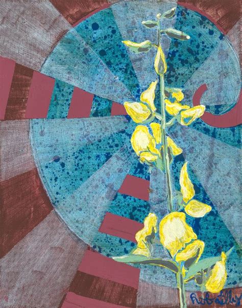 Golden Fibonacci Bloom Rob Lilly Fine Art Paintings And Prints