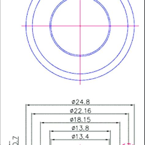 Dimensional Schematic Representation Of A 2d Axis Symmetrical Model Download Scientific Diagram