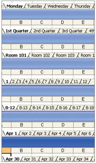 Create Worksheet Names By Using The Fill Handle Excel Tips Mrexcel