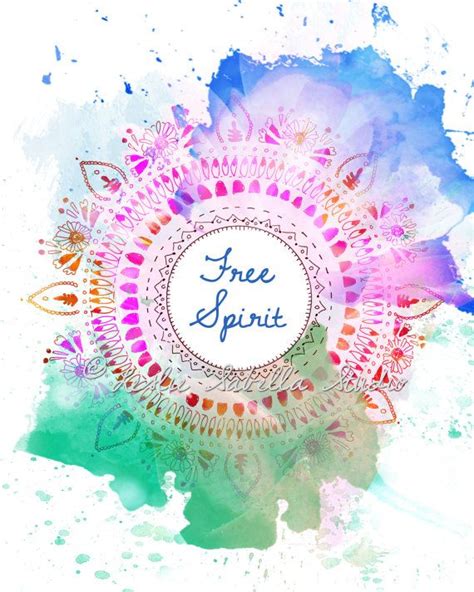 Free Spirit Circle Art Print 8x10 Metallic Print By Lesliesabella 20