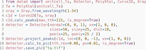 IUCr DATAD A Python Based X Ray Diffraction Simulation Code For Arbitrary Texture And