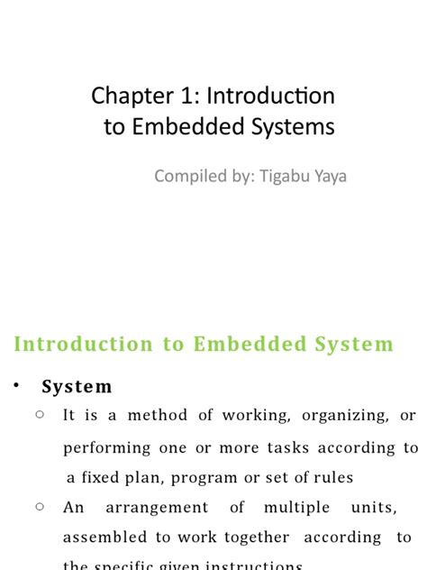 Embedded Systems Chapter 1 | PDF | Embedded System | Real Time Computing