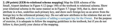 Solved Points EER To Relational Schema Mapping Map The EER Answer Transtutors