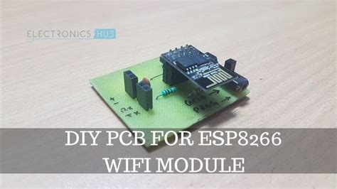 DIY PCB For ESP8266 WiFi Module Esp8266 Projects Wifi Gadgets Arduino Projects