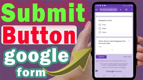 How To Add Submit Button In Google Form Step By Step YouTube