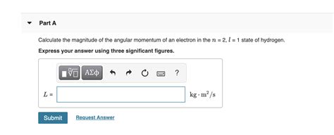 Solved Part A Calculate The Magnitude Of The Angular Chegg