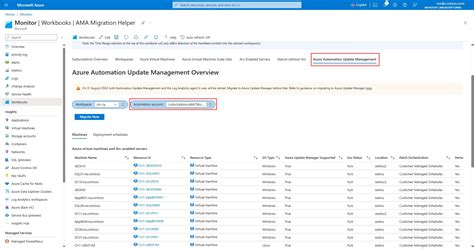 Azure Monitor 에이전트 마이그레이션 도우미 통합 문서 Azure Monitor Microsoft Learn