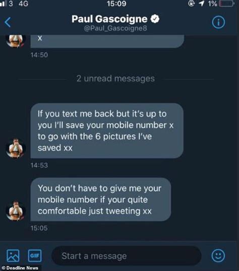 Paul Gascoigne Claims Hacker Sent Messages On His Twitter Account Asking Young Woman For Sex