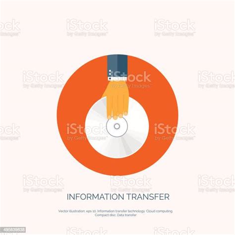 벡터 일러스트레이션 평편 배경기술 핸드 및 컴팩트 디스크 정보 0명에 대한 스톡 벡터 아트 및 기타 이미지 0명 2015년