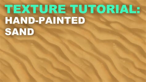 Texture Tutorial Hand Painted Sand YouTube