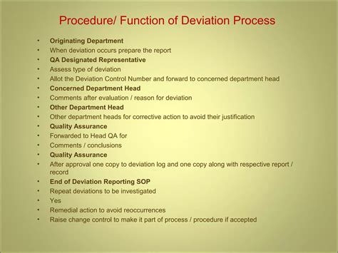 Deviation Control System Ppt