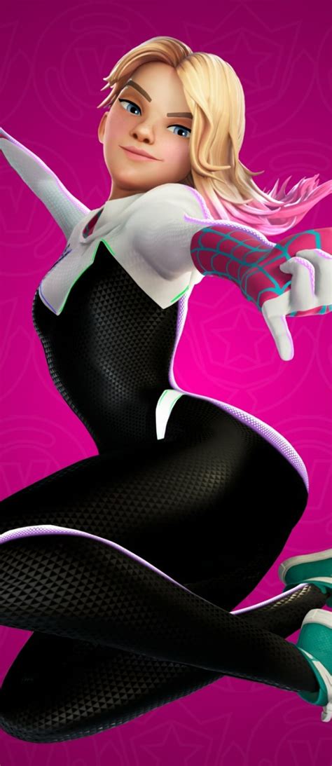 1664x3840 Resolution Spider Gwen Without Mask Fortnite 1664x3840