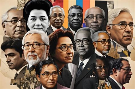 Premium AI Image A Collage Of Historic Human Rights Leaders Morphing